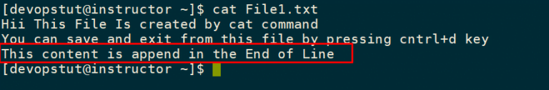 Cat Command How To View The Content Of A File In Linux Devopstut